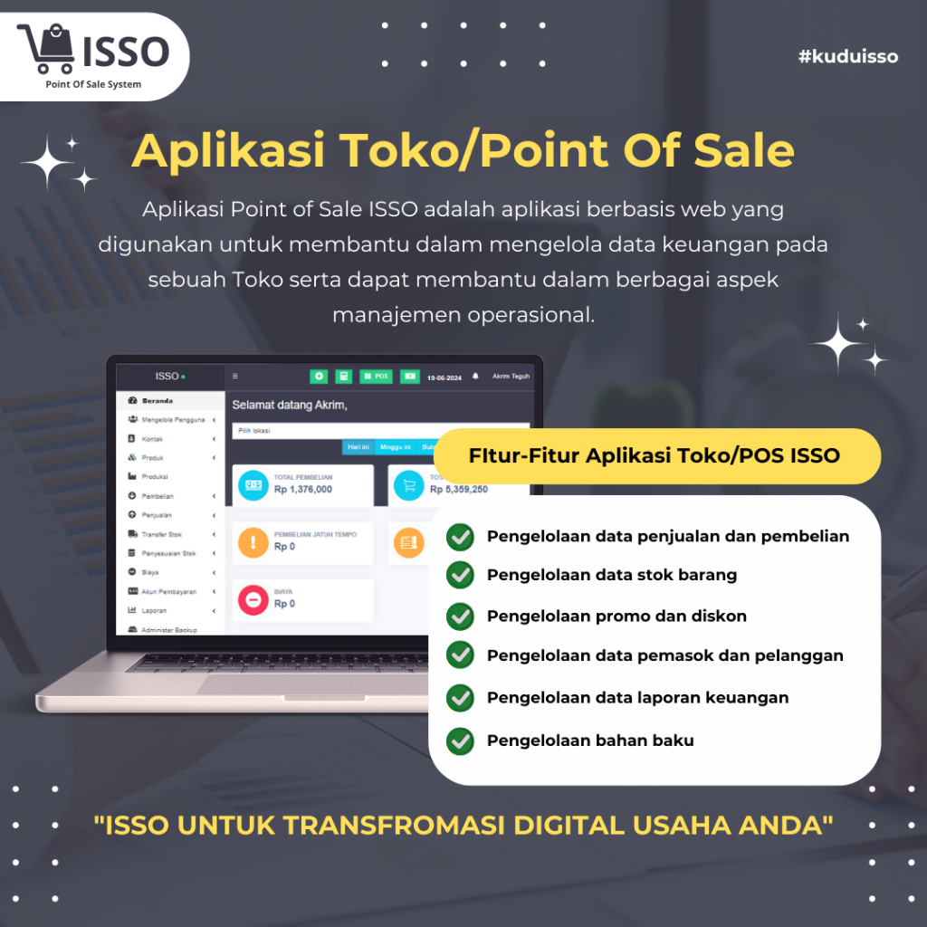 Jual ISSO - Software Aplikasi Toko (POS) Berbasis Website (Cloud ...
