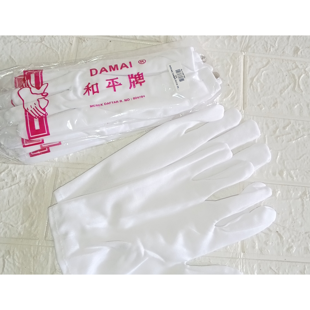 Jual sarung tangan putih polos paskibra,upacara,pernikahan,pramuka ...