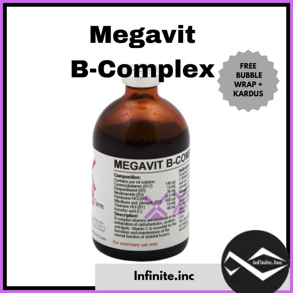 Jual MEGAVIT B COMPLEX + VITAMIN C INJECT 100ml Vitamin Multivitamin ...