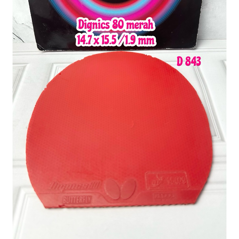 Jual PROMO KARET BET BAT TENIS MEJA PINGPONG dignics 80 Merah | Shopee Indonesia