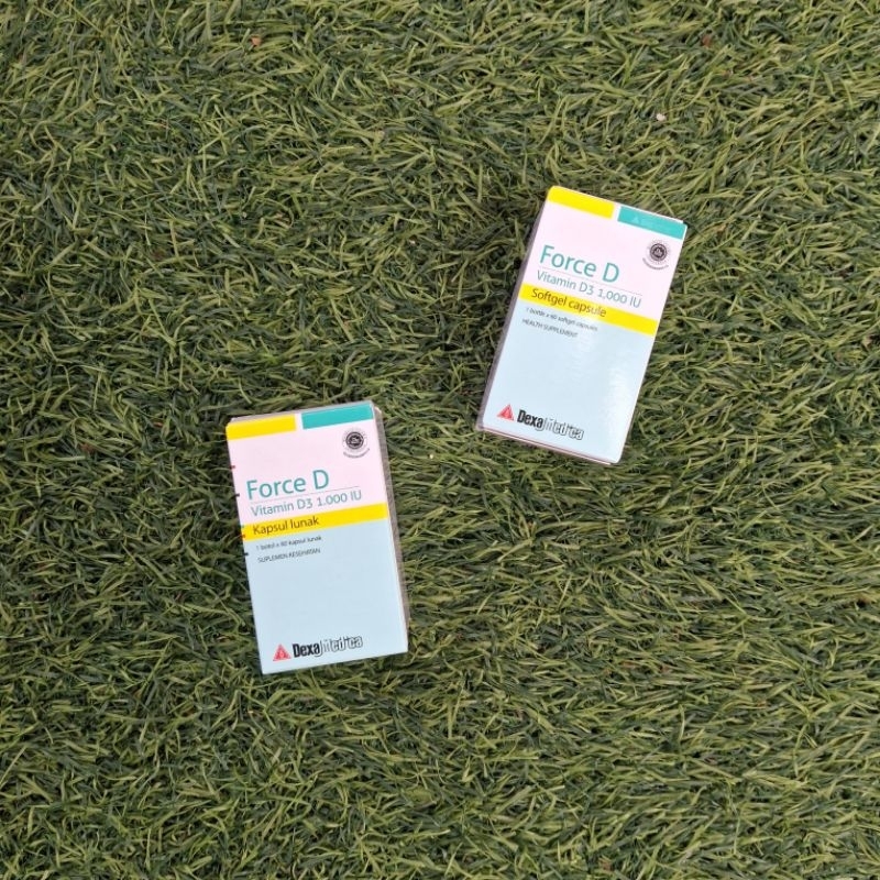 Jual Force D Vitamin D3 1000 iu Kapsul Lunak | Shopee Indonesia