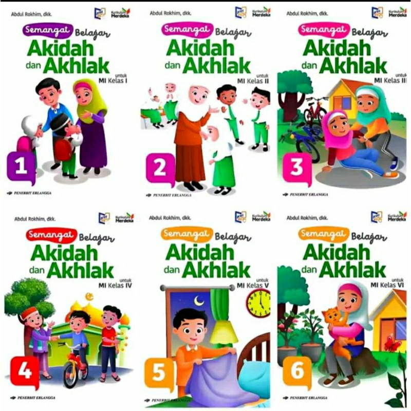 Jual Kurikulum Merdeka Kelas 4 SD/Mi Akidah Akhlak Penerbit Erlangga | Shopee Indonesia