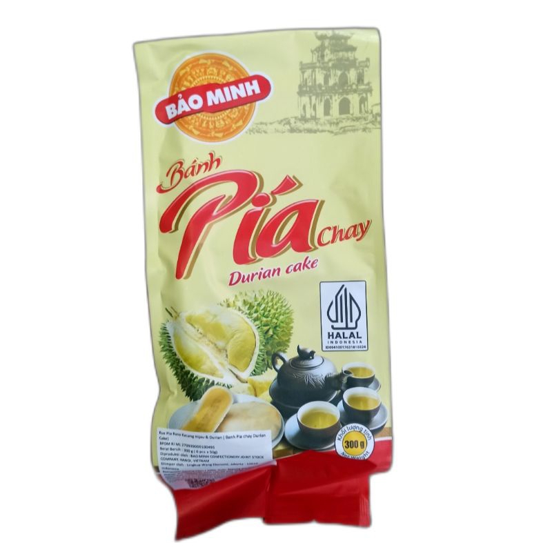 Jual Banh Pia Chay Durian 300g / Pia Vietnam Rasa Durian Asli 300g ...