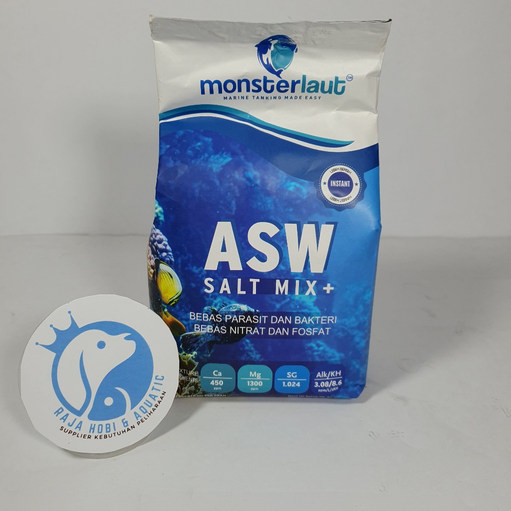 Jual MONSTERLAUT ASW SALT MIX + SEA SALT GARAM AIR LAUT MARINE REEF ...