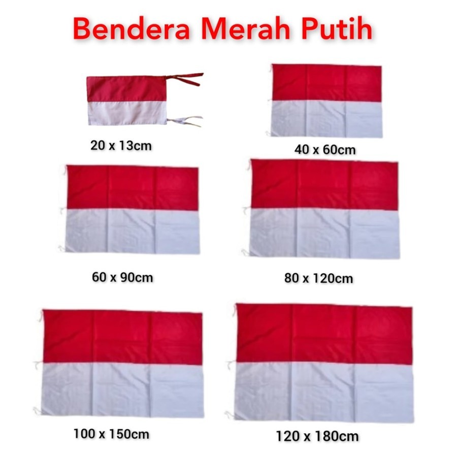 Jual Bendera Kain MP Bendera Indonesia Dekorasi Bendera Kemerdekaan ...