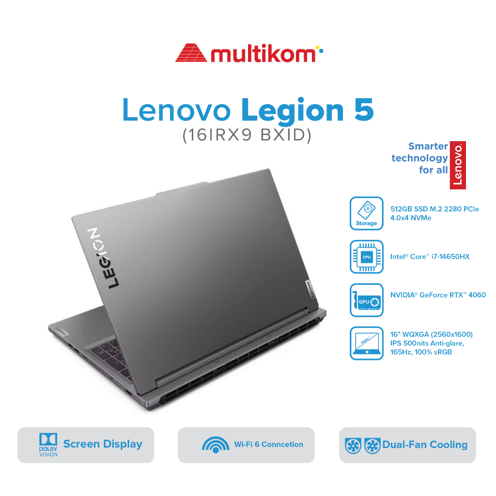 Jual Lenovo Legion 5 16IRX9 BXID i7-14650HX 16GB 512GB SSD RTX4060 8GB ...