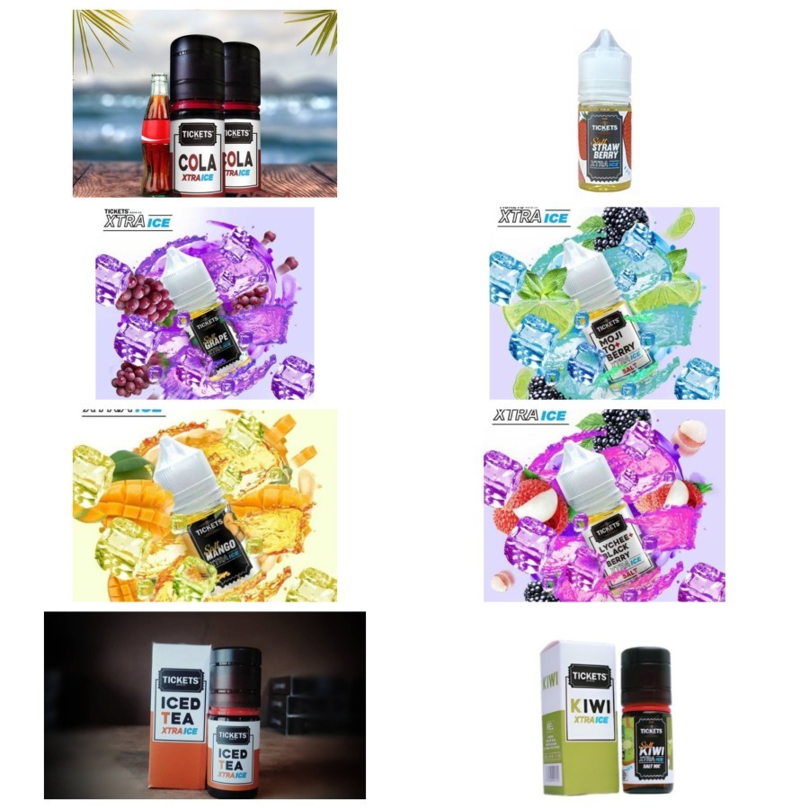 Jual TICKET SALTNIC XTRA ICE SERIES 30ML EJM X TICKET BREW | Shopee ...