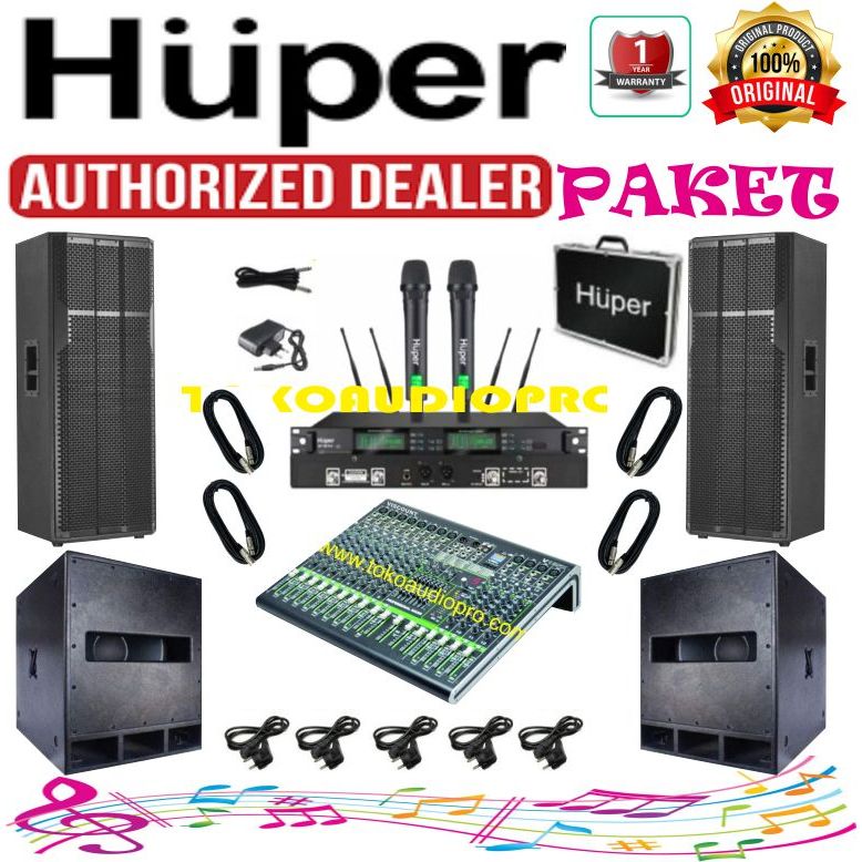 Jual Paket Sound Huper B-215A SRP-118Se Speaker Aktif Huper B215A ...