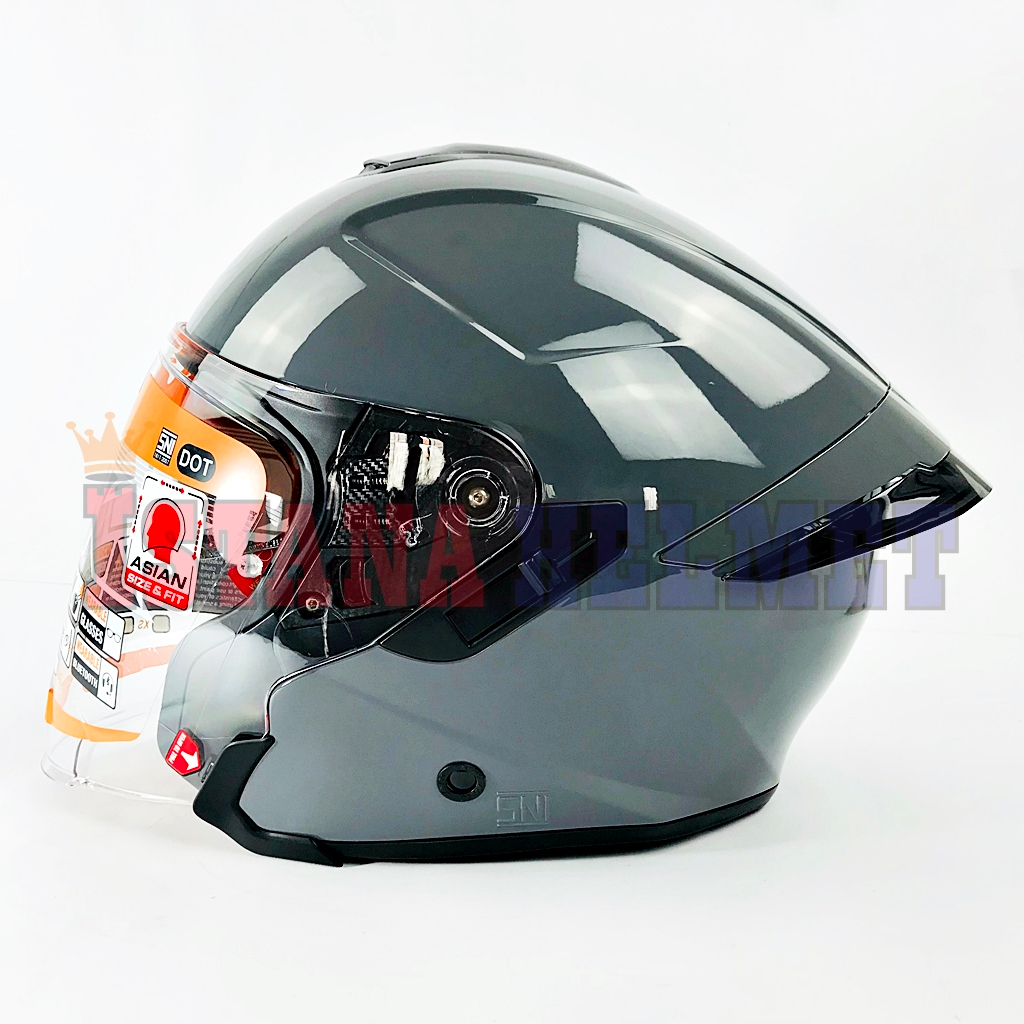 Jual HELM INK TERRA 2 GORILLA GREY GLOSS | Shopee Indonesia