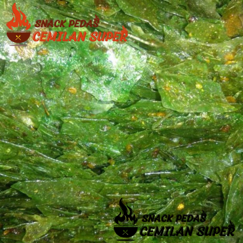 Jual CS KERIPIK KACA CABE IJO 1Kg Kripca Keripik Kaca Pedes Daun Jeruk ...