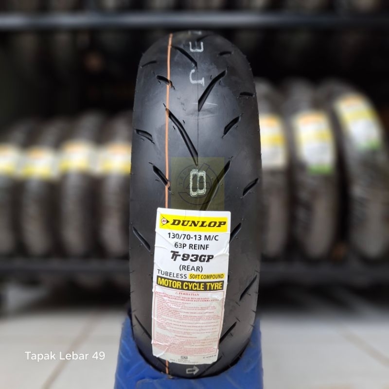 Jual Ban Balap Racing DUNLOP TT93 GP 130.70.13 Rim 13 Rear Yamaha NMAX ADV Ban Harian Balap ...