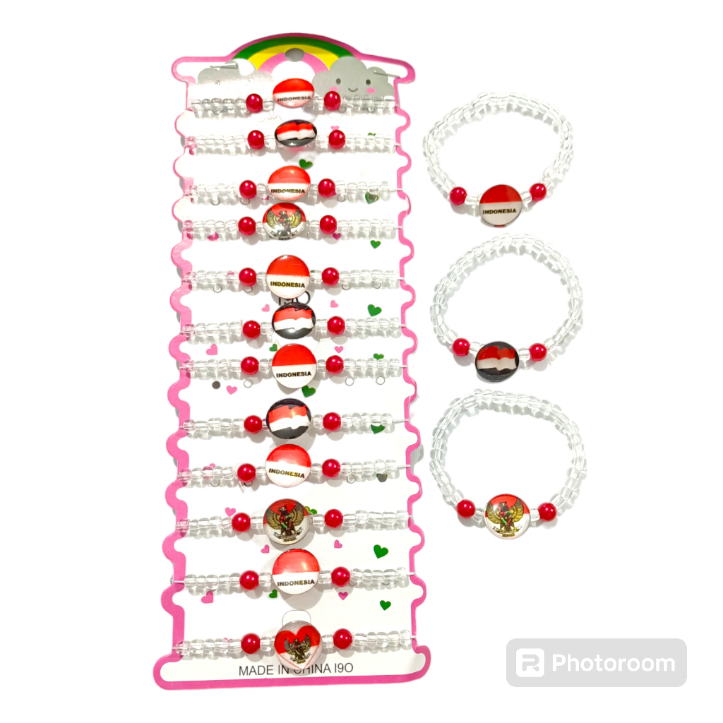 Jual Gelang Tangan Manik 17 Agustus Indonesia Merdeka Merah Putih ...