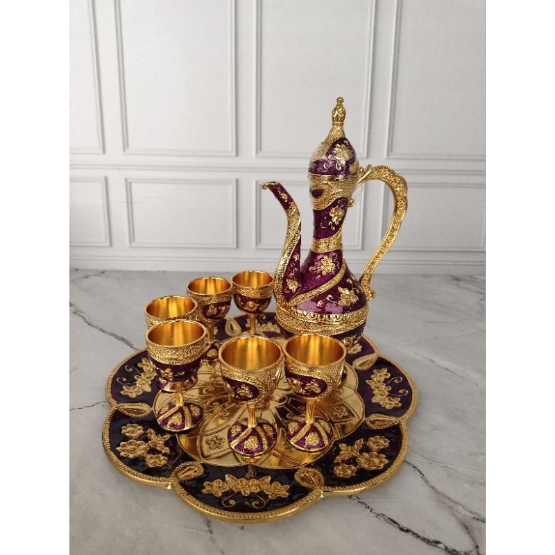 Jual Teko Mas Arab Aladin Set 7 tinggi. | Shopee Indonesia