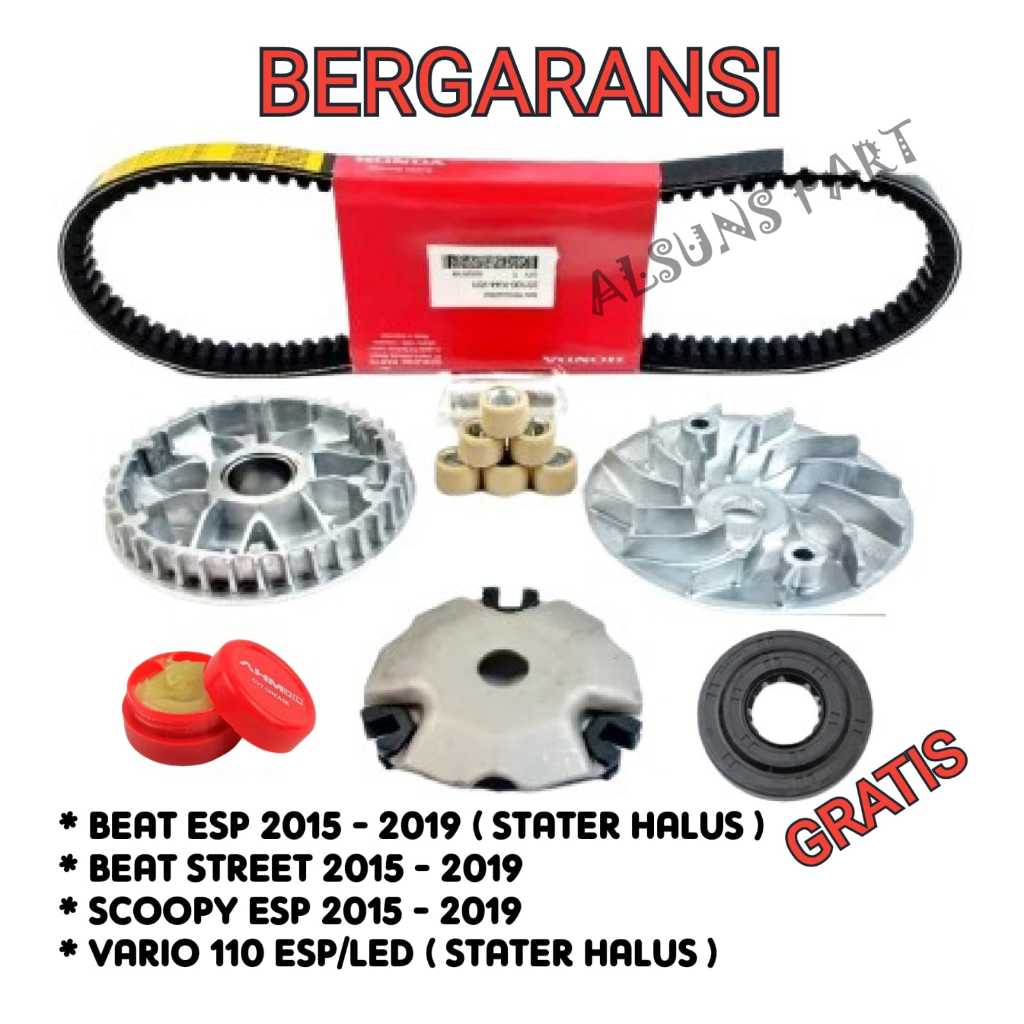 Jual Satu Paket CVT Honda Beat Esp/Pop/Street/Sporty/Scoopy esp/vario ...