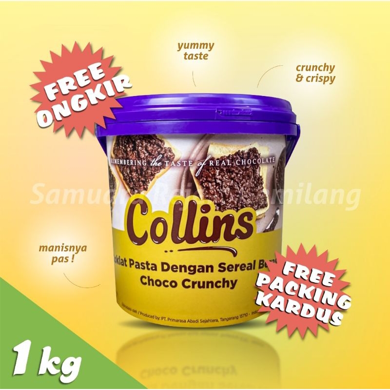 Jual Collins Crunchy 1kg / Selai Cokelat / Selai Viral | Shopee Indonesia