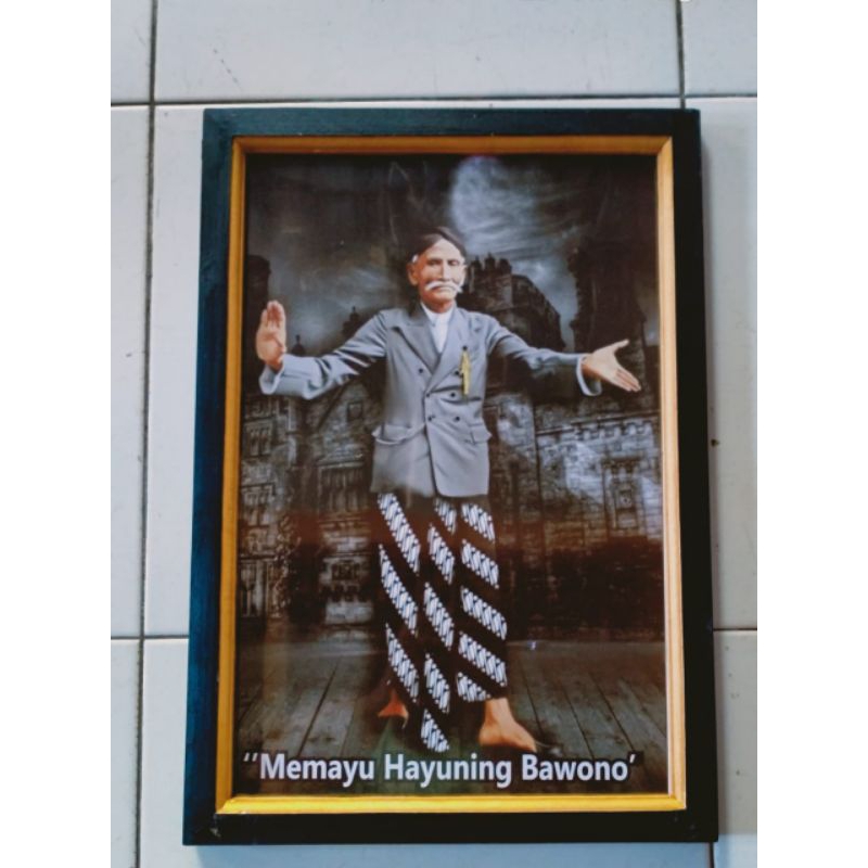 Jual hiasan dinding lukisan cetak eyang suro PSHT plus bingkai ukuran ...