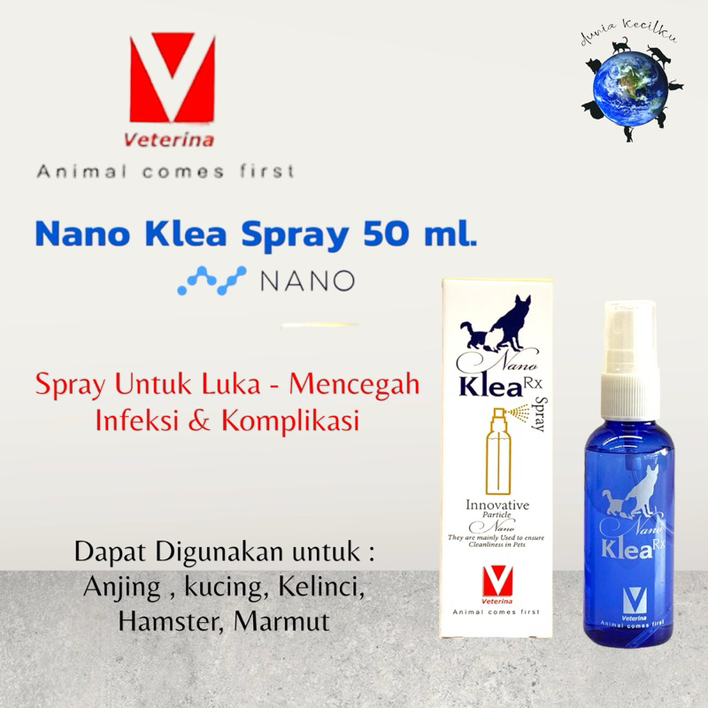Jual Nano Klea Rx Spray For Pets - Spray Untuk Luka / Mencegah Infeksi ...
