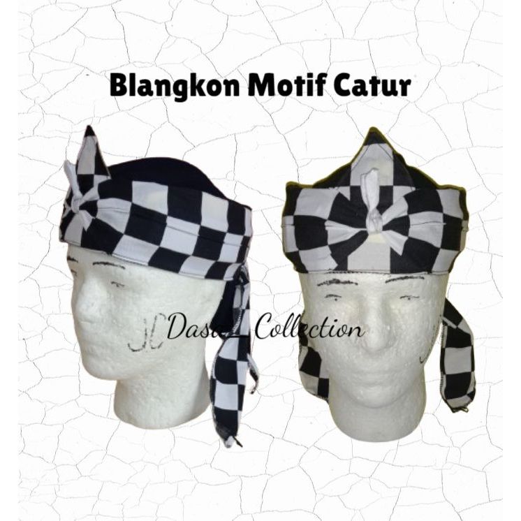 Jual BLANGKON SUNDA JAWA MOTIF CATUR - IKET KEPALAMOTIF CATUR - UDENG ...