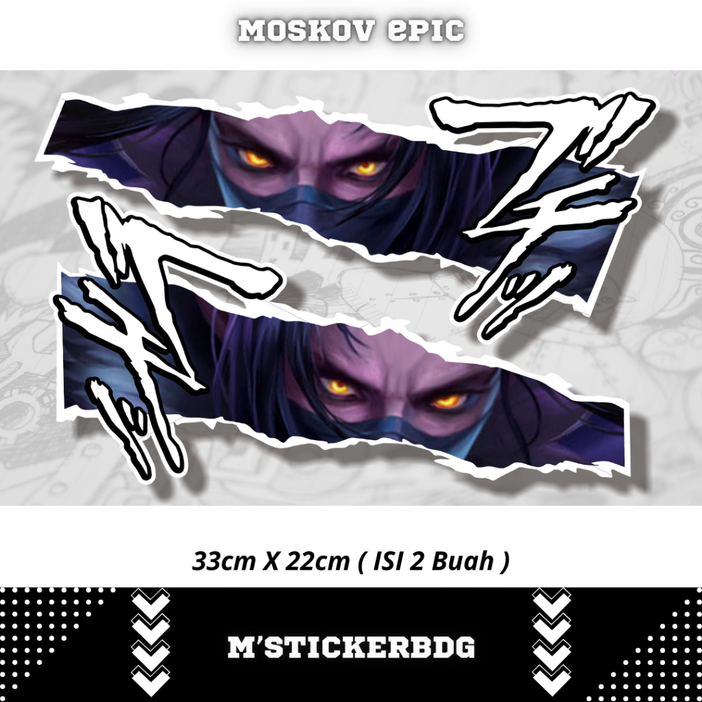 Jual Sticker Print Cutting Stiker all type motor motif Mata Anime ...