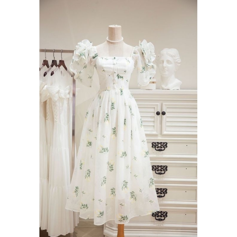 Jual bunga bunga flowery dress and top preloved and new korean style ...