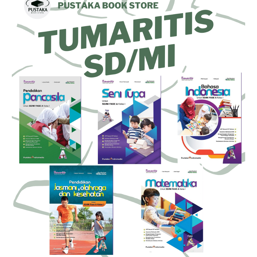 Jual BUKU PAKET TUMARITIS BAHASA INDONESIA, MATEMATIKA, PANCASILA, PJOK ...