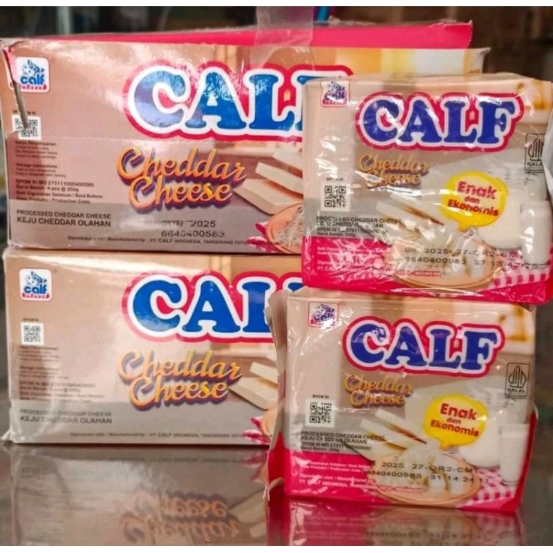 Jual keju calf cheddar 200gr | Shopee Indonesia