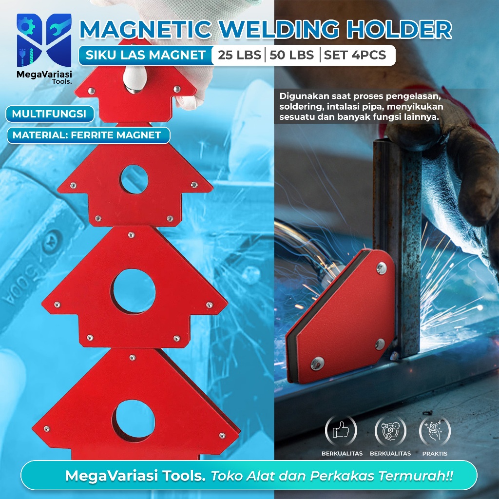 Jual Magnetic Welding Holder / Siku Las Magnet 25 LBS-50lbs (PILIH ...