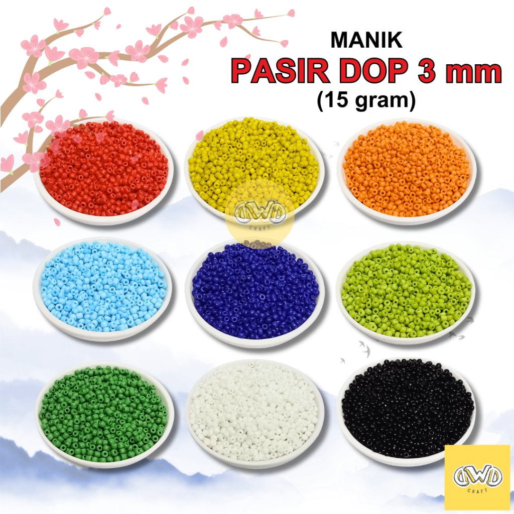 Jual Manik Payet Pasir Dop Series 3mm - 8/o (15gr) | Shopee Indonesia