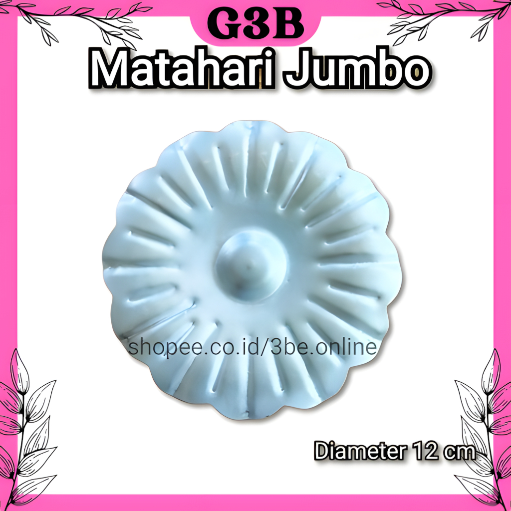 Jual bunga matahari jumbo 12cm plat besi ornamen pagar berkualitas ...