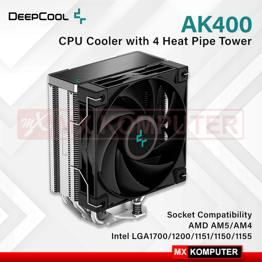 Jual Heatsink Fan DeepCool AK400 Tower 120mm CPU Cooler | Shopee Indonesia