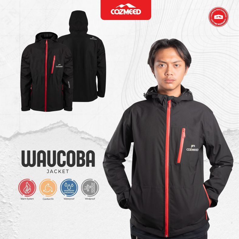 Jual Cozmeed Jaket Gunung Waterproof Pria Wanita Hiking Windbreaker ...