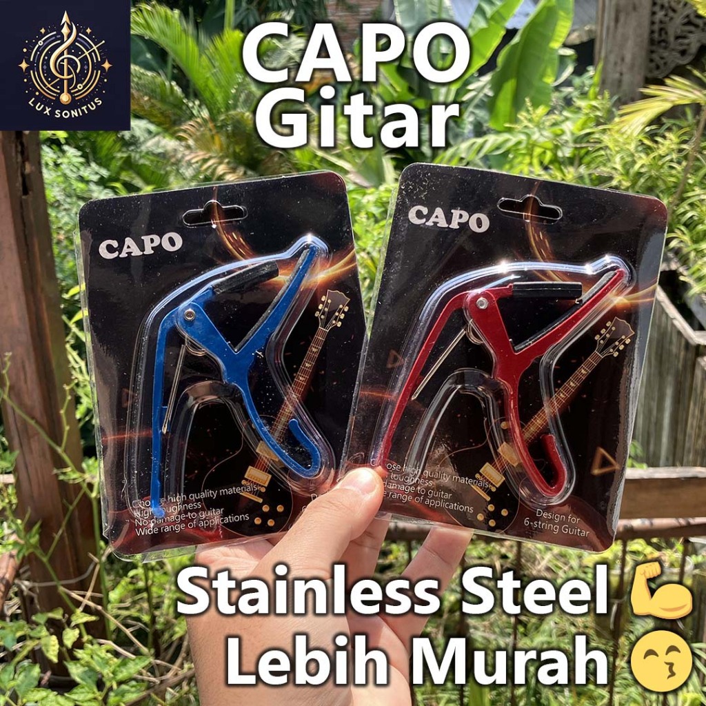 Jual KAPO CAPO Gitar FULL BESI Penjepit Jepitan Senar Aksesoris Gitar ...