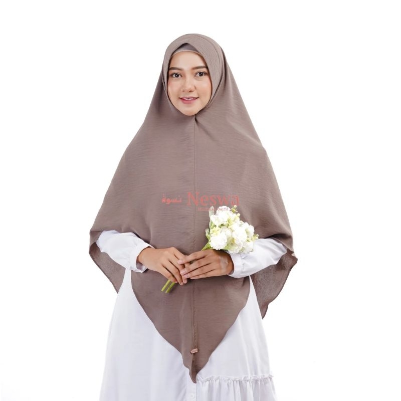 Jual Khimar Softpad Crinkle Airflow Premium Jumbo | Shopee Indonesia