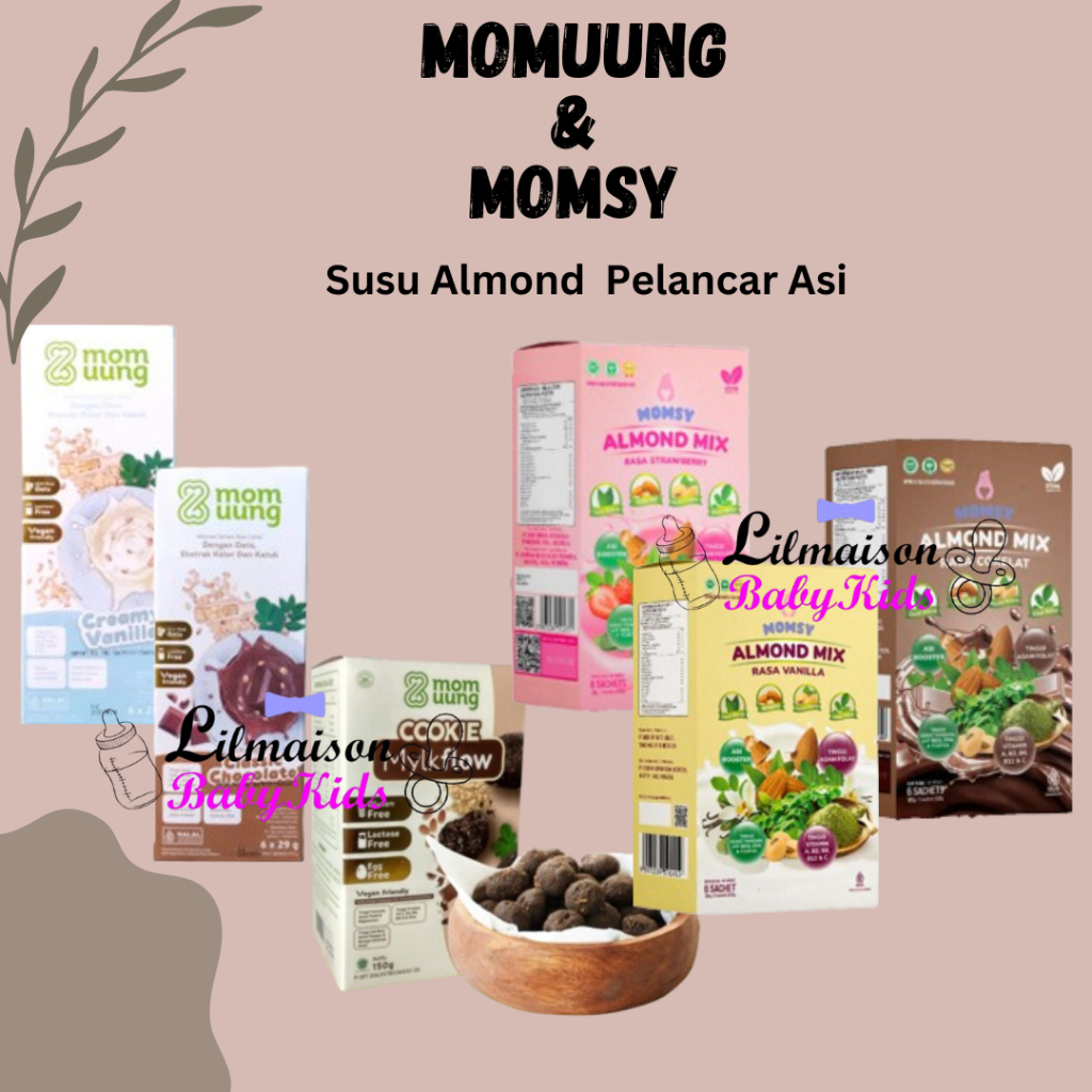 Jual MOMUUNG Cookie Cemilan Ibu Hamil | MOMSY Almond Milk Busui ASI ...