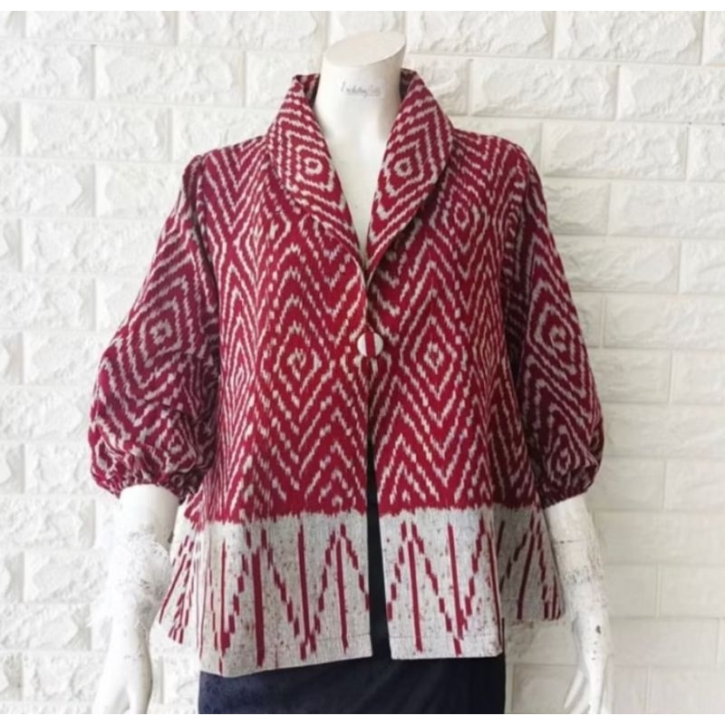 Jual TERBARU BLAZER TENUN BERKUALITAS PREMIUM/BAJU ATASAN KERJA WANITA ...