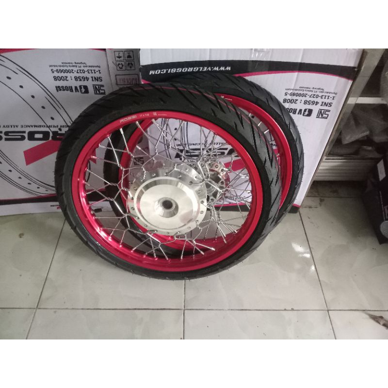 Jual velg Vario 110, Scoopy stel kepang ring 17 plus ban siap pasang ...