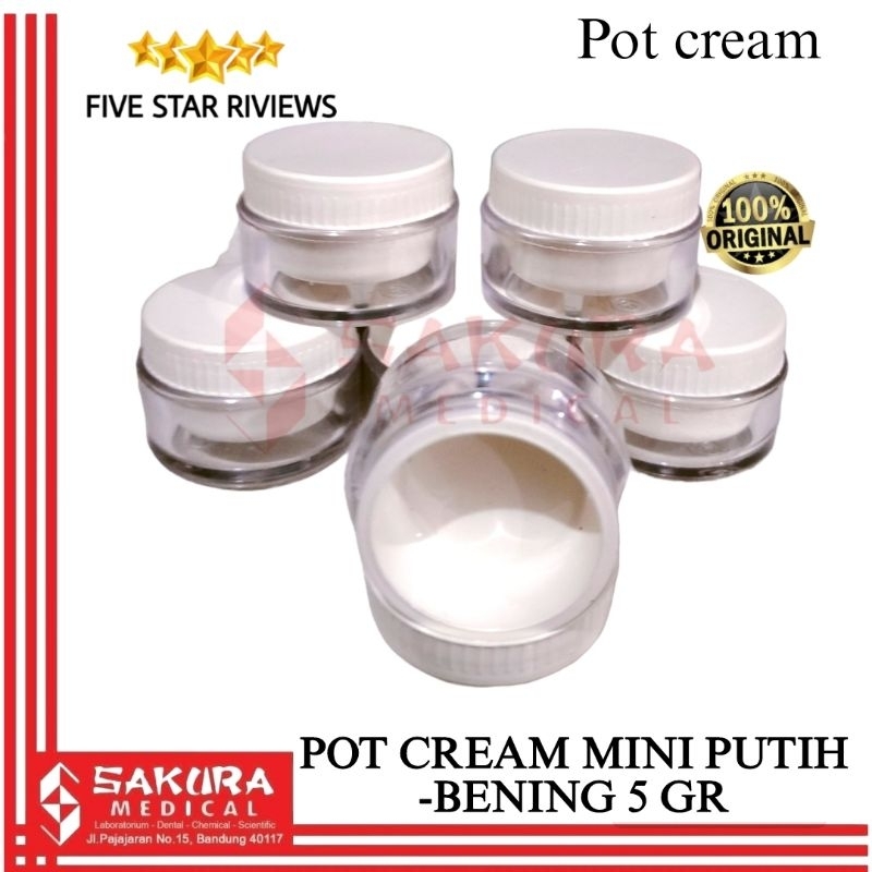 Jual pot cream 5 gram putih bening | Shopee Indonesia