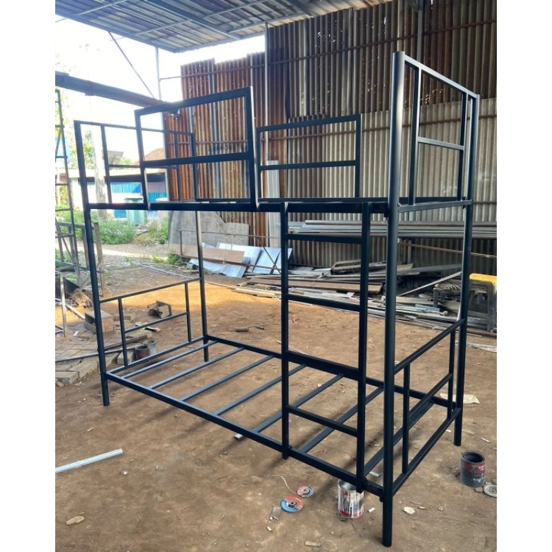 Jual ranjang besi tingkat / ranjang besi susun 2/dipan besi tingkat ...