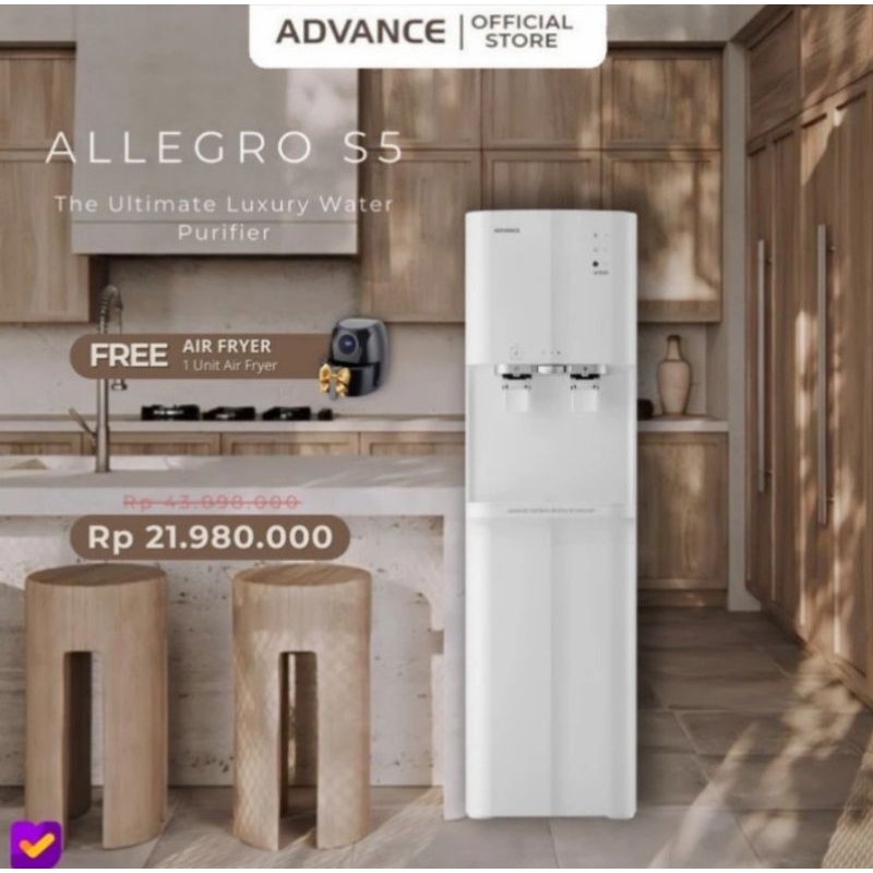 Jual Dispenser Ro Advance Allegro S5/Tanpa galon | Shopee Indonesia