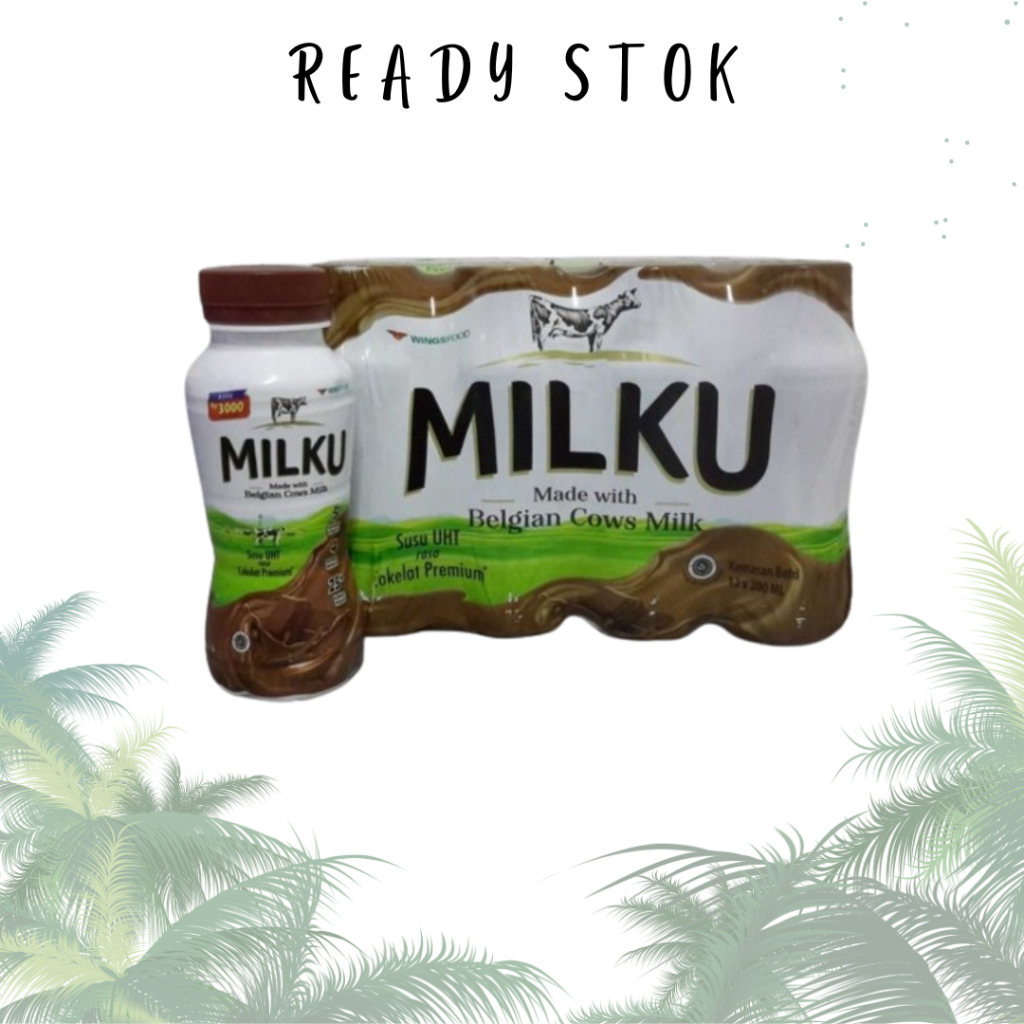 Jual SUSU MILKU COKLAT UHT BOTOL WITH BELGIAN COWS MILK ( 1 Karton 12 ...