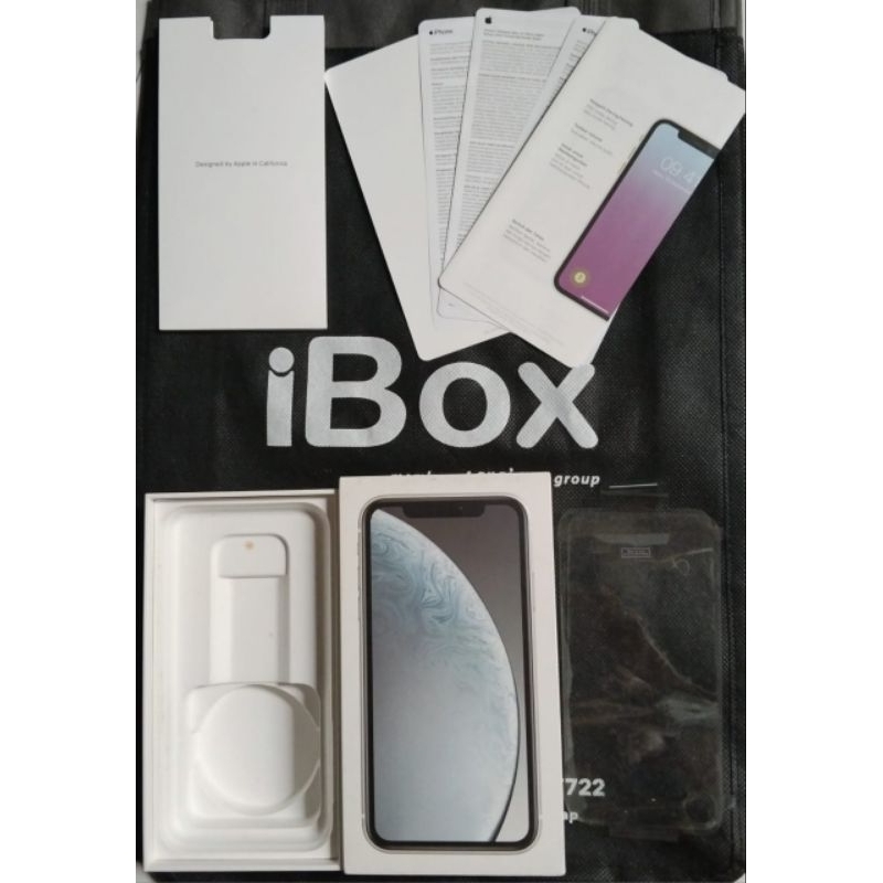 Jual dus box iphone xr warna putih original 100% copotan ibox lengkap ...
