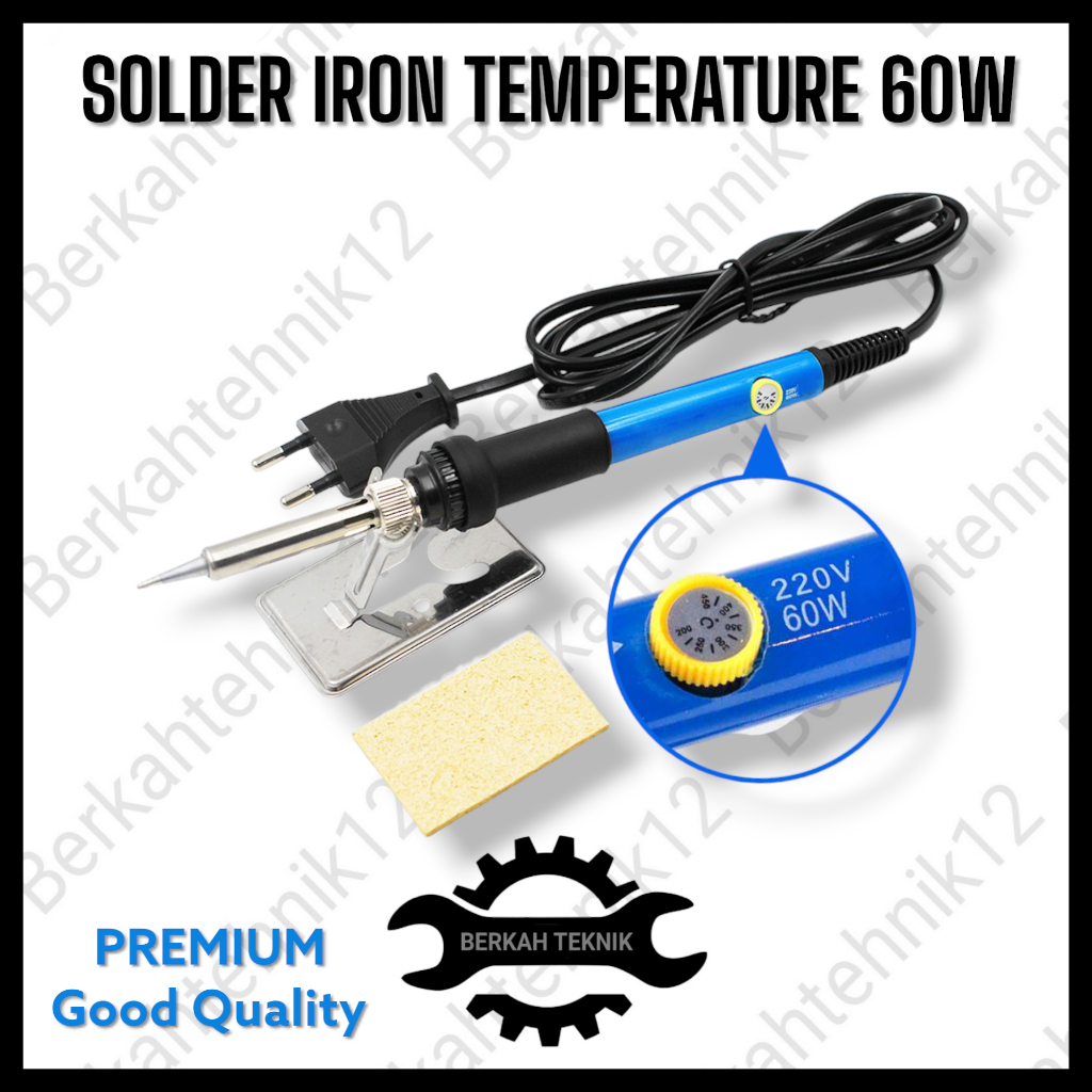 Jual solder listrik Iron adjustable 60w watt pengatur suhu otomatis 220v | Shopee Indonesia