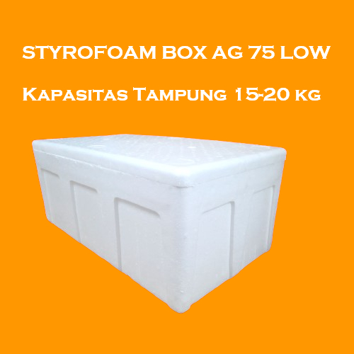 Jual STYROFOAM BOX AG 75 LOW 20 KG UKURAN 75 x 42 x 32 CM / Container ...