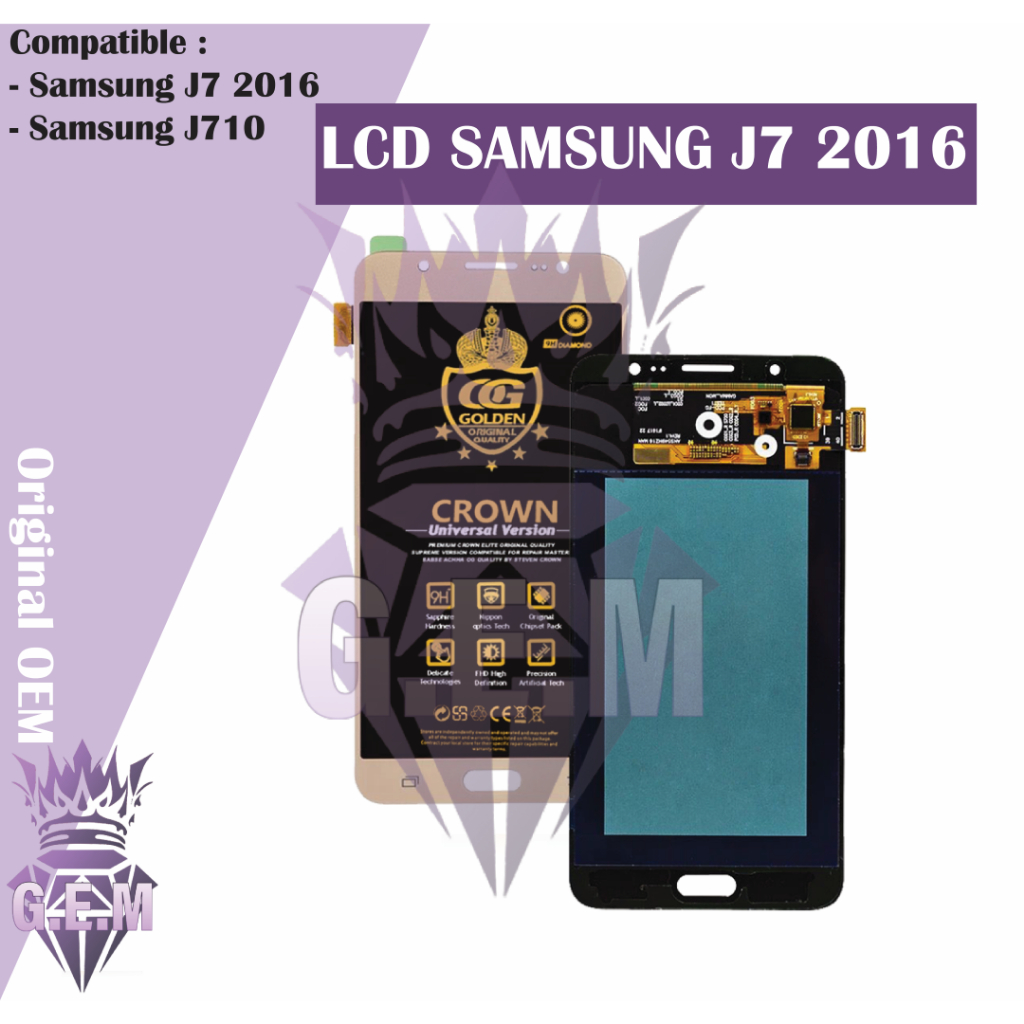 Jual LCD SAMSUNG J7 2016 / J710 TOUCHSCREEN FULLSET COMPLETE ORIGINAL ...