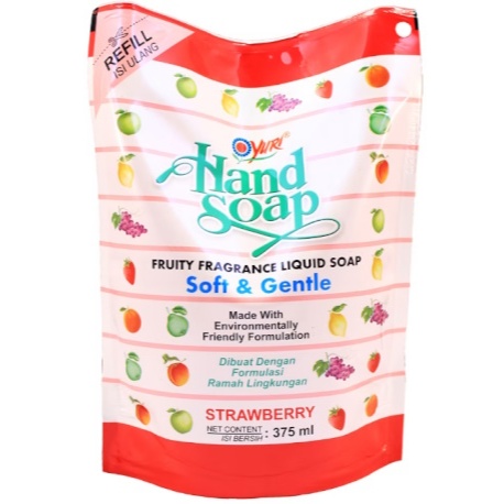 Jual Yuri Hand Soap Sabun Cuci Tangan Refill Pouch dengan Aroma Buah ...