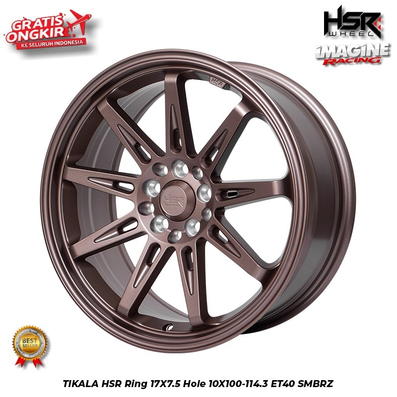 Jual Velg racing hsr tikala ring 17 untuk new avanza sienta brv crv camry pcd 5x100-114,3 ...