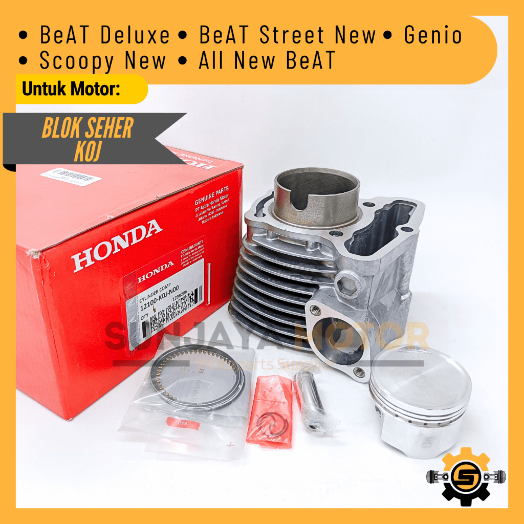Jual Block Boring Silinder Kualitas Original Honda K0J Blok Seher Beat ...