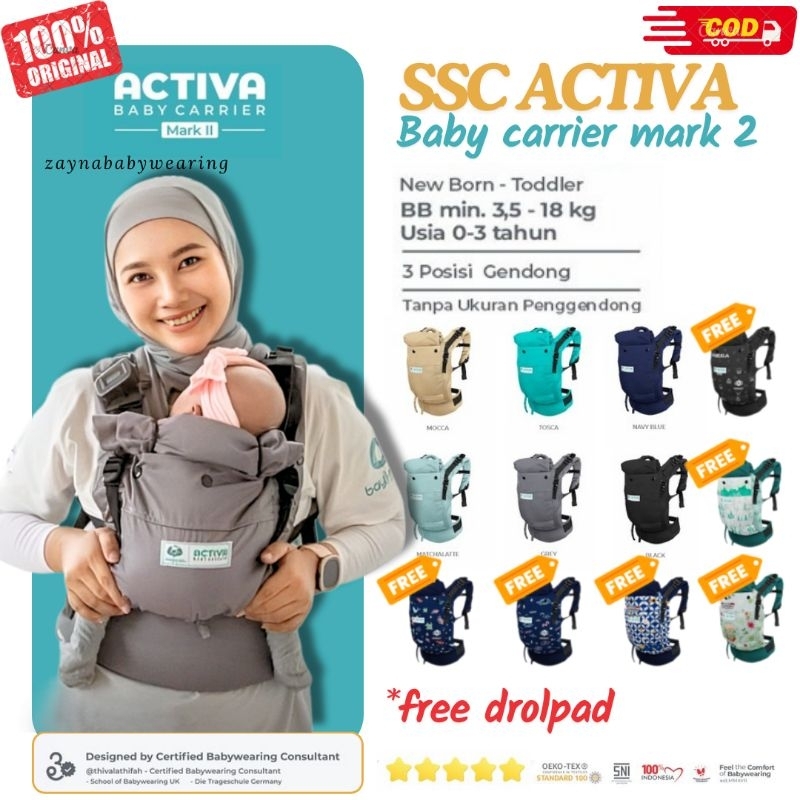 Jual GENDONGAN BAYI SSC ACTIVA BABY CARRIER MARK 2 BAYIKU ID Gendongan ...