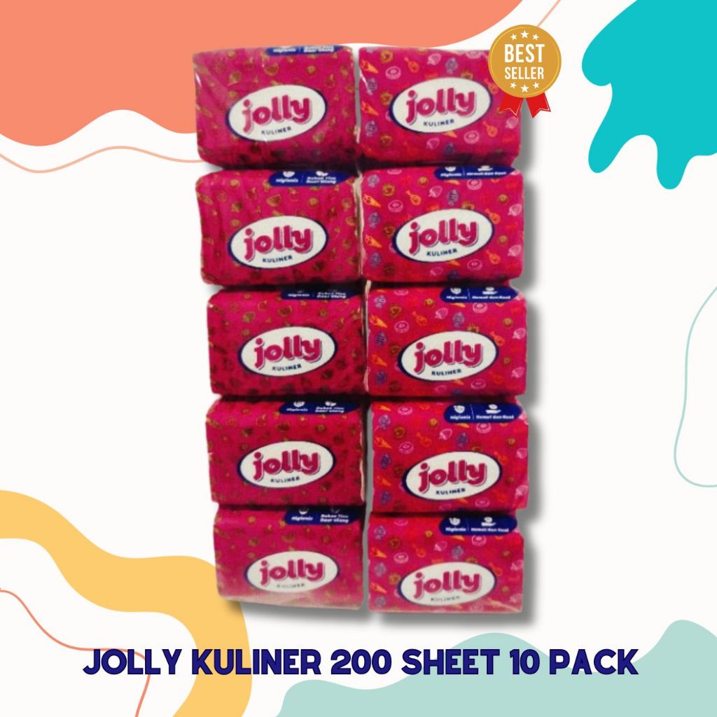Jual (10 PACK) Tisu tissue Jolly Pop Up tisu kotak 200 Sheets | Shopee ...