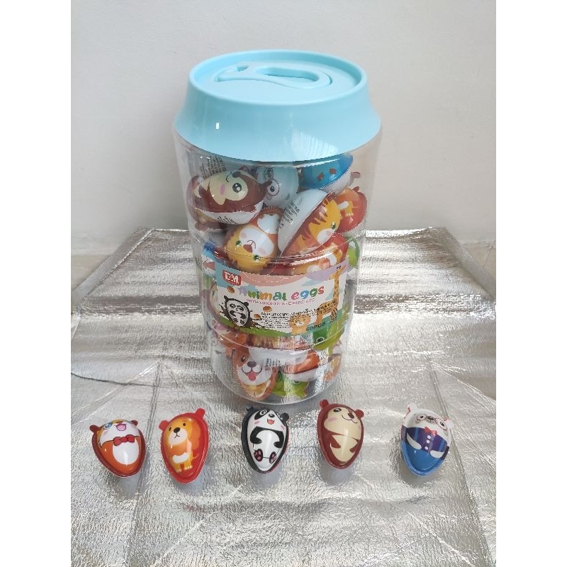 Jual chocolate biscuit animal eggs 1 toples isi 60 pcs | Shopee Indonesia